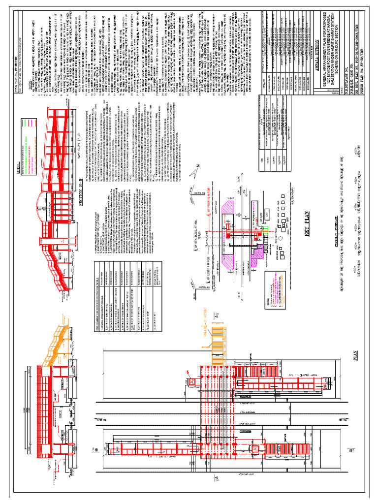 Foundation Drawings of 12m Wide FOB at NANGAL DAM | PDF