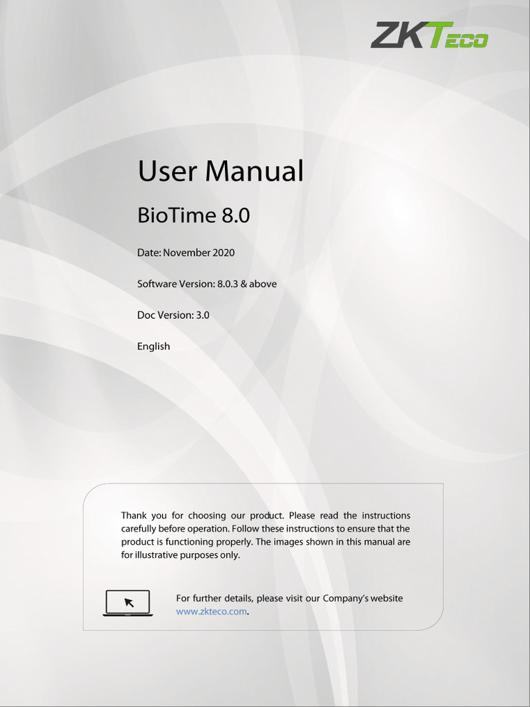 BioTime 8.0 User Manual | PDF