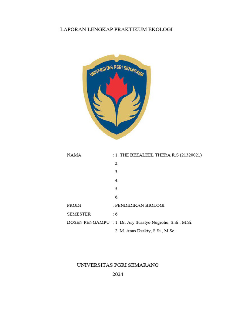 Laporan Praktikum Ekologi | PDF