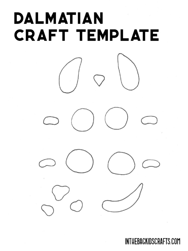 Dalmation Craft Template | PDF