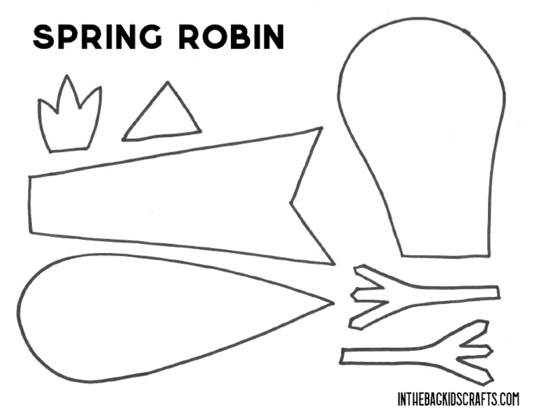 Robin Craft Printable Template | PDF