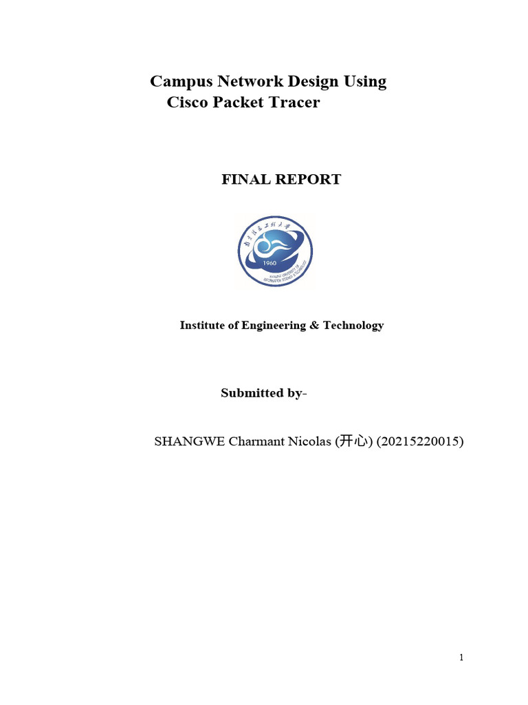 Final Campus Networking Report | PDF | Computer Network | Network Switch