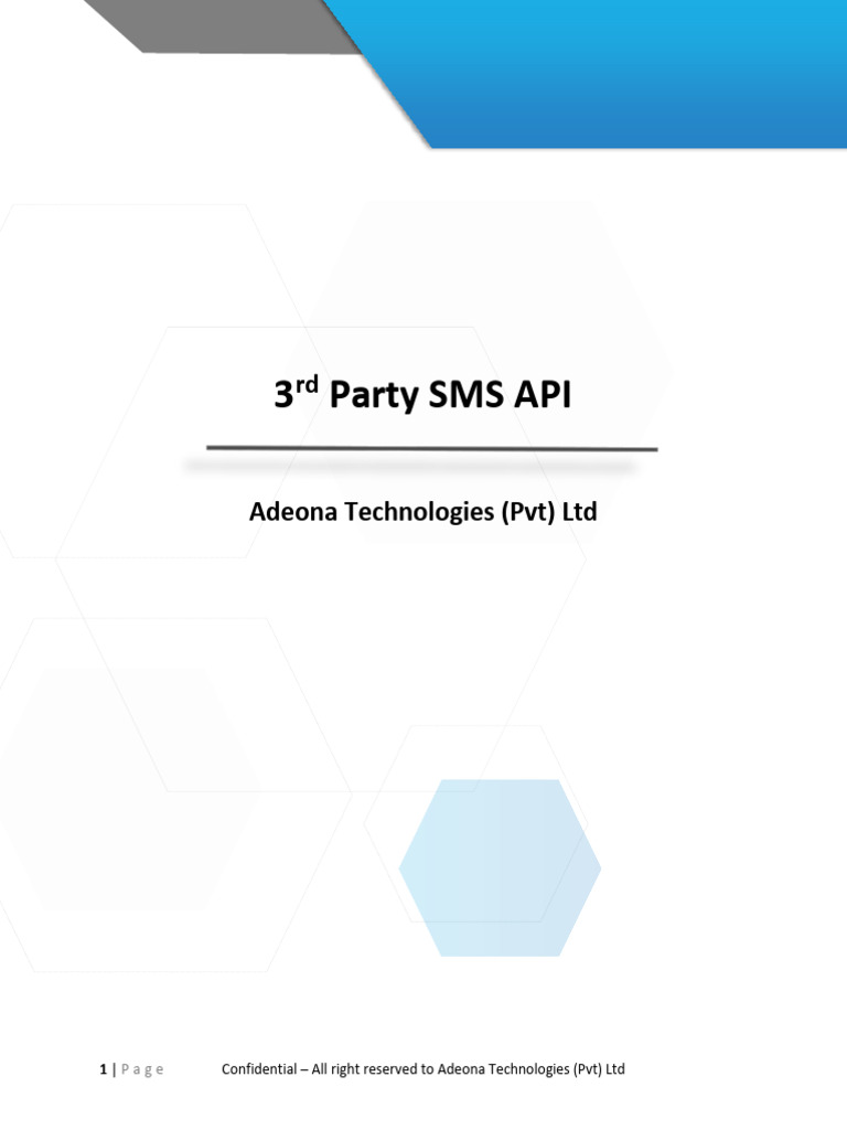 Adeona SMS API v2.5 | PDF | Integer (Computer Science) | Json Adeona SMS API v2.5 | PDF | Integer (Computer Science) | Json