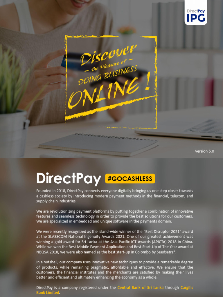 DirectPay IPG Proposal | PDF | Payments | E Commerce
