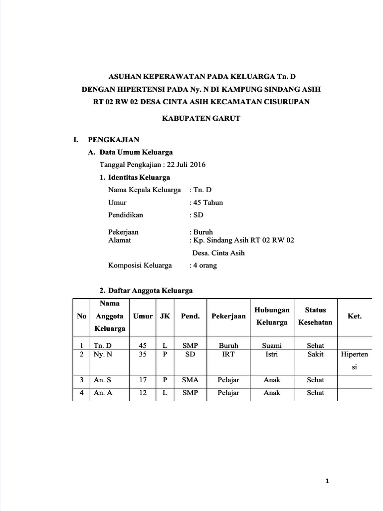 PDF Askep Keluarga Hipertensi - Compress | PDF | Kesehatan Holistik