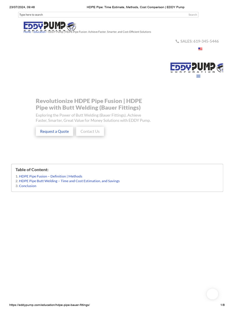 HDPE Pipe Fusion: Cost & Time Savings | PDF | Pipe (Fluid Conveyance) | Dredging