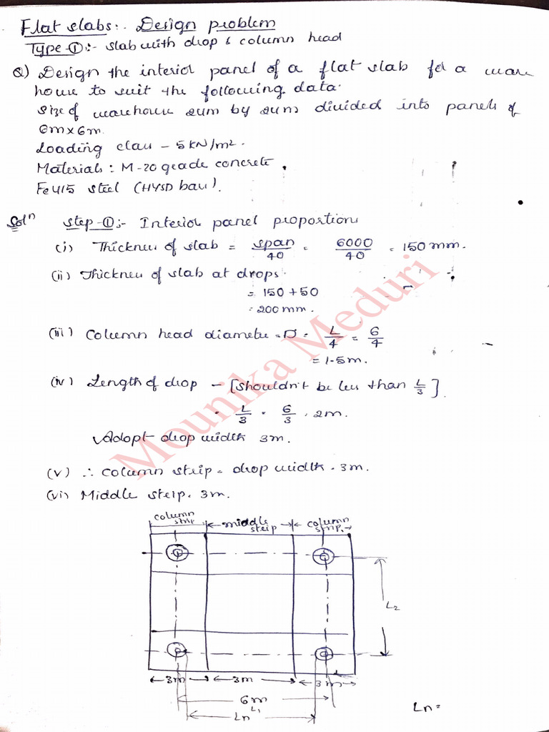 Column Head Design in Flat Slabs | PDF