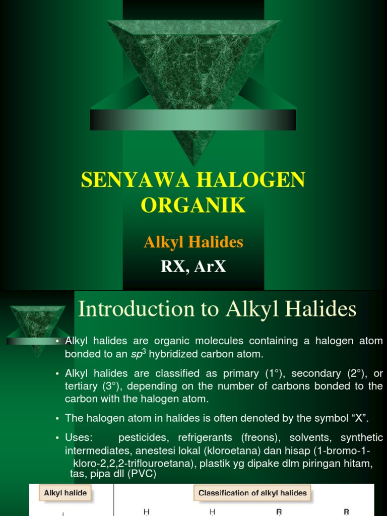 Senyawa Halogen Organik | PDF | Chemical Reactions | Chemical Process ...