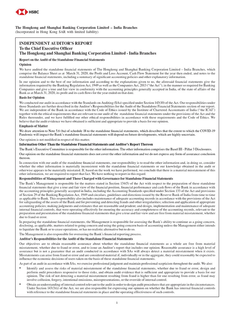 Annual Report 2020 | PDF | Internal Control | Audit