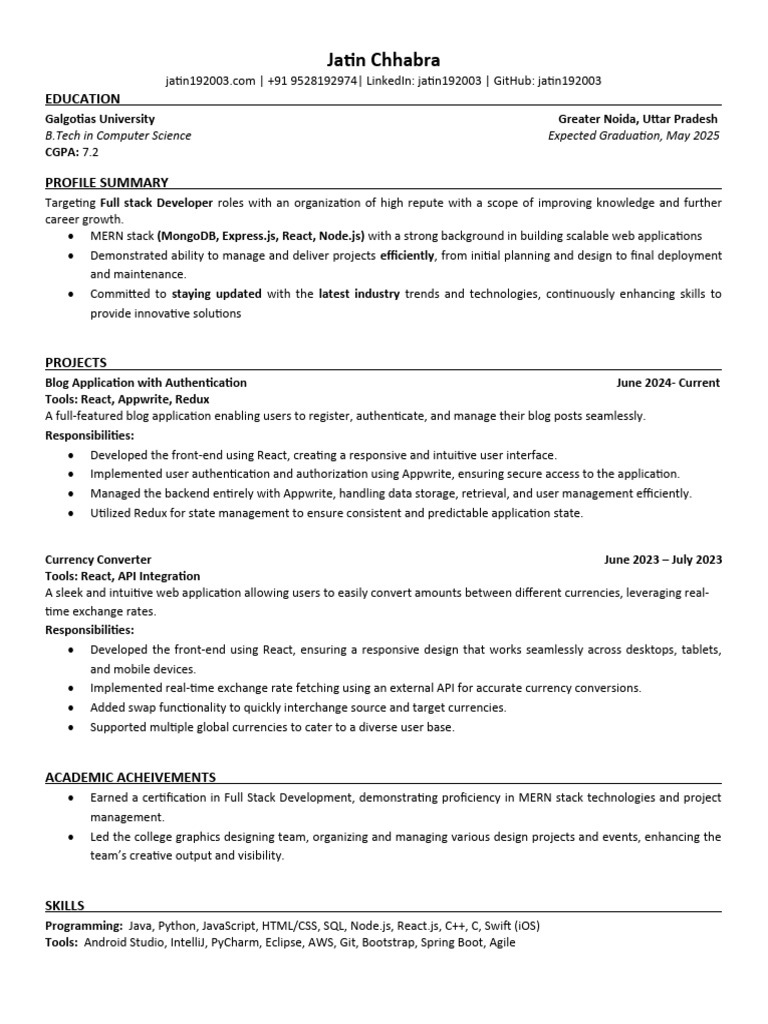 Resume Template | PDF | Application Software | World Wide Web