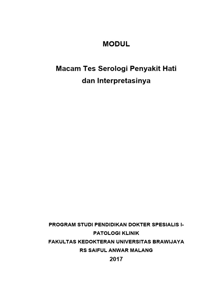 Modul Hepatitis FIX | PDF | Kesehatan Holistik | Sains & Matematika