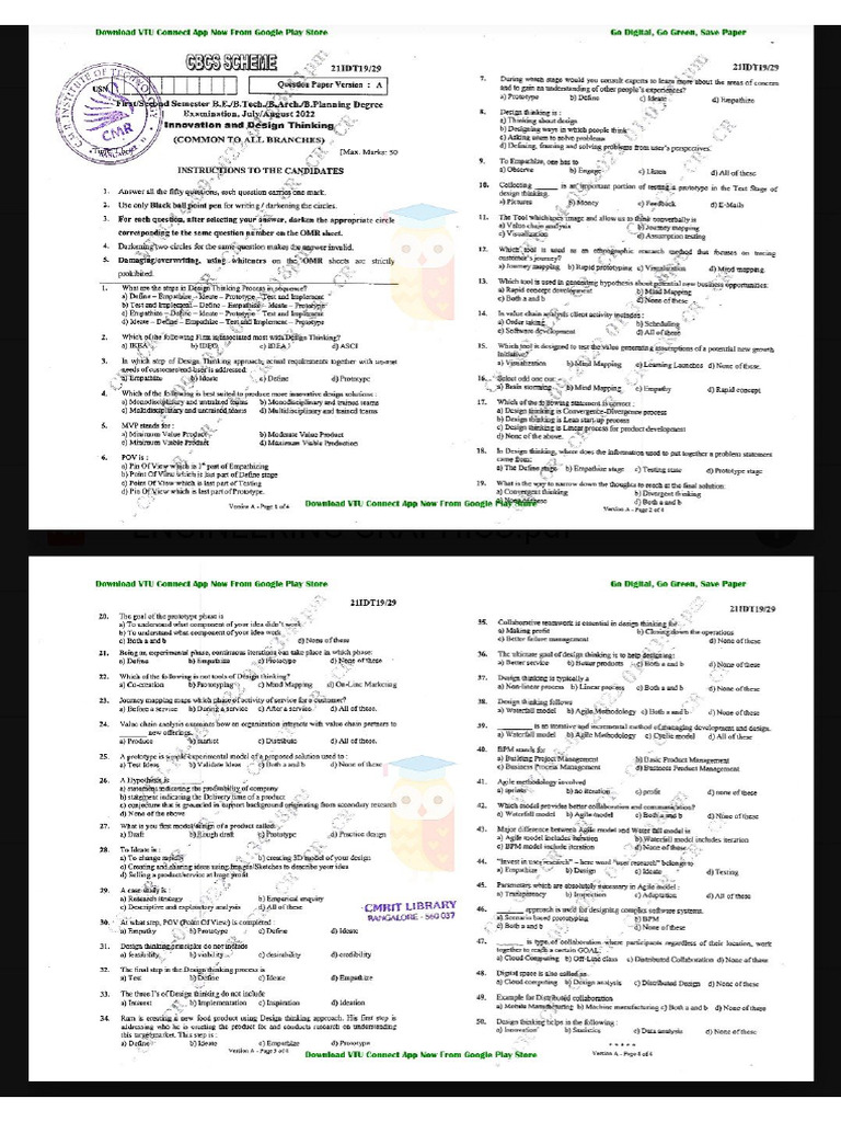 Idt Prev 21 Year QP | PDF
