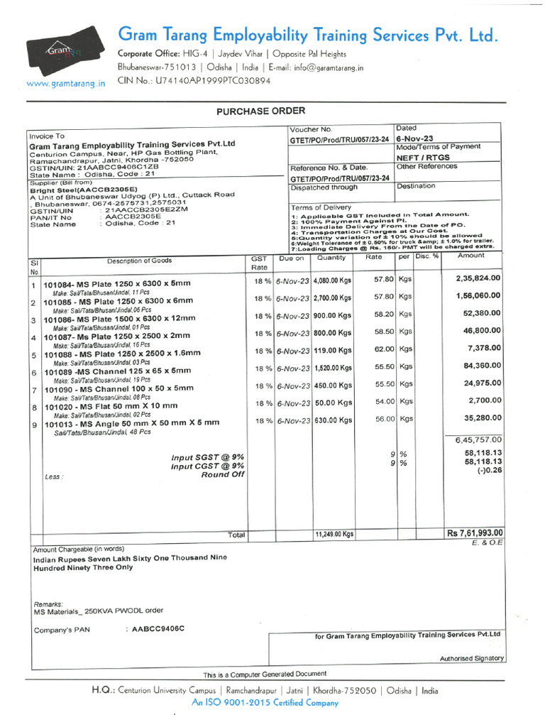 Gtet Po Prod Tru 057 | PDF