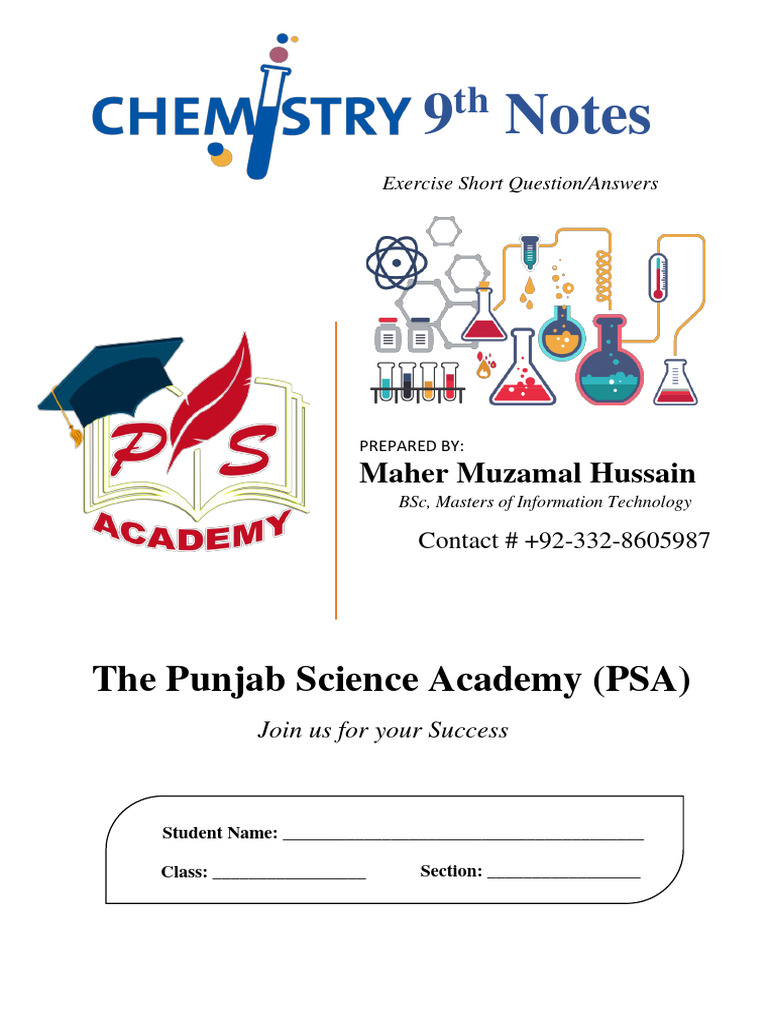 9th Grade Chemistry Short Q&A Guide | PDF | Chemical Bond | Chemical ...