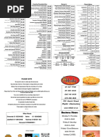 Kota Joe Menu 2025 | PDF | Hamburgers | French Fries