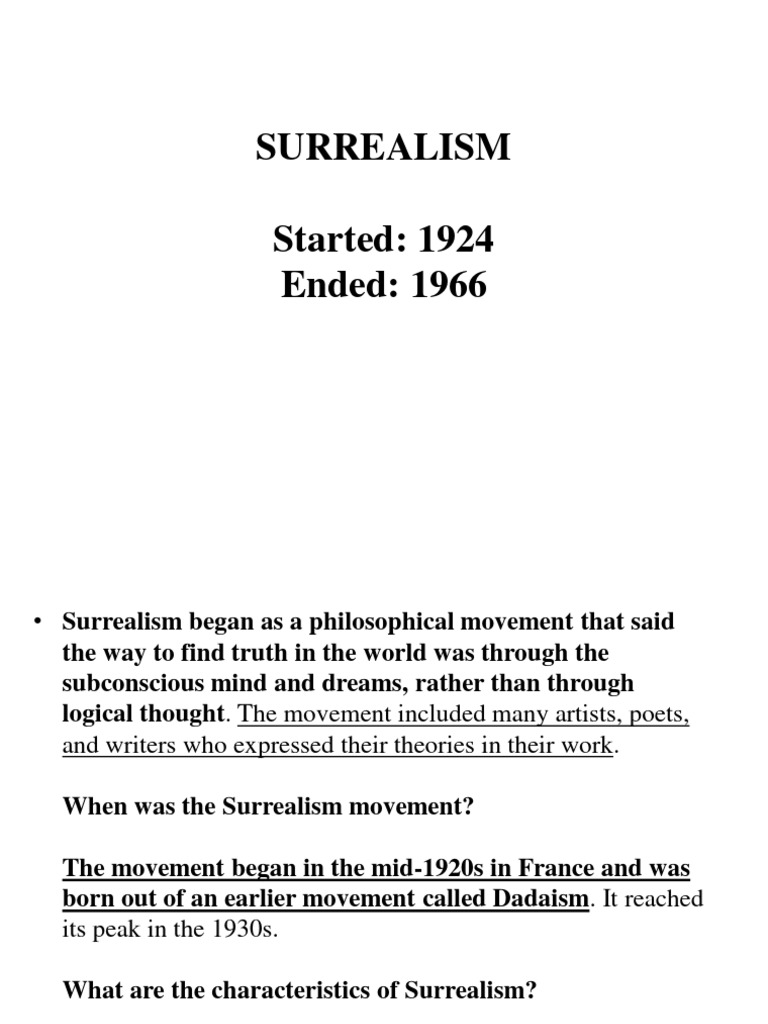 'Surrealism | PDF | Surrealism | Salvador Dalí