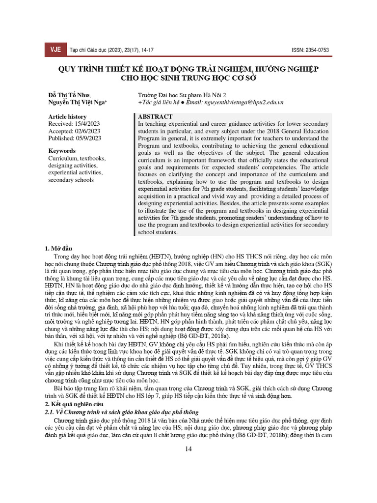 Thi T NH Nguyn TH Vit Nga | PDF