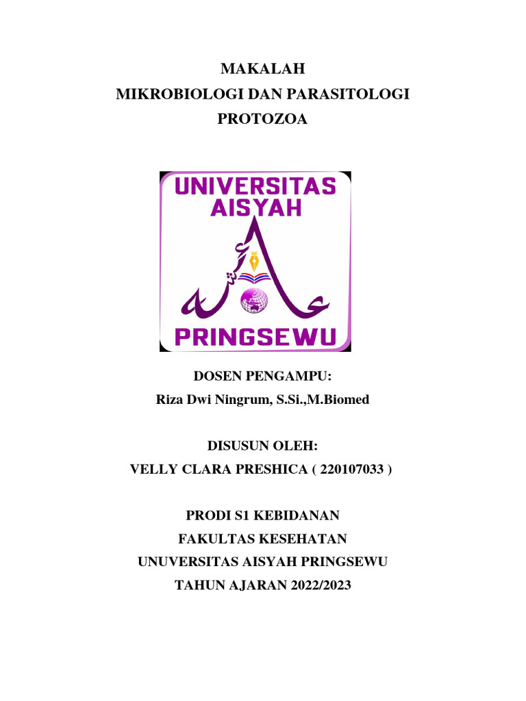 MAKALAH MIKROBIOLOGI DAN PARASITOLOGI Velly Clara Preshica | PDF ...