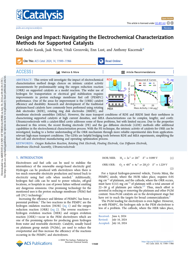 Kasuk Et Al 2024 Design and Impact Navigating The Electrochemical ...