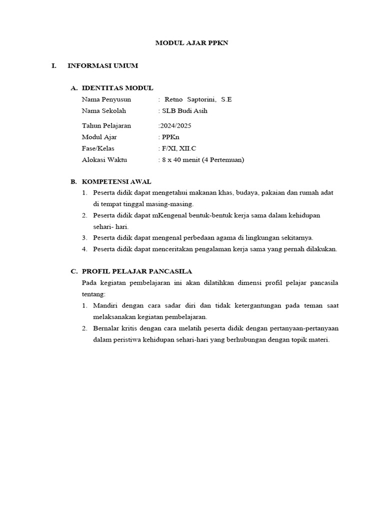 Ma PKN Mengenal Berbagai Budaya | PDF | Karier & Perkembangan