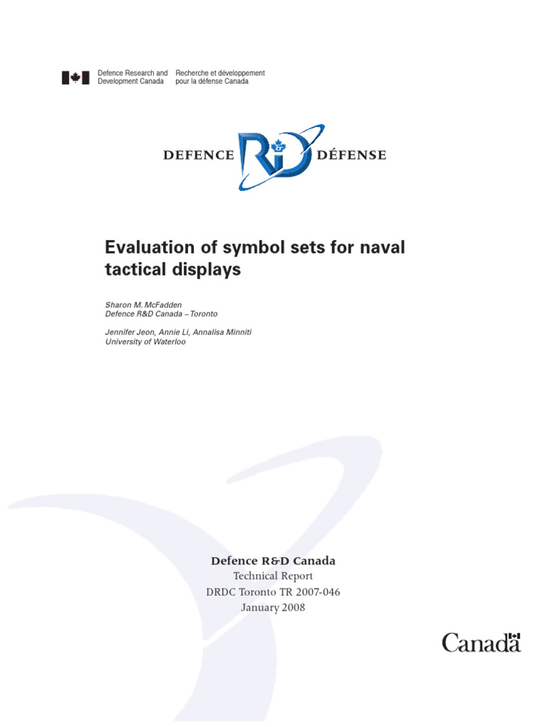 AD-A477198 Evaulation of Symbol Sets For Naval Tactical Displays | PDF ...