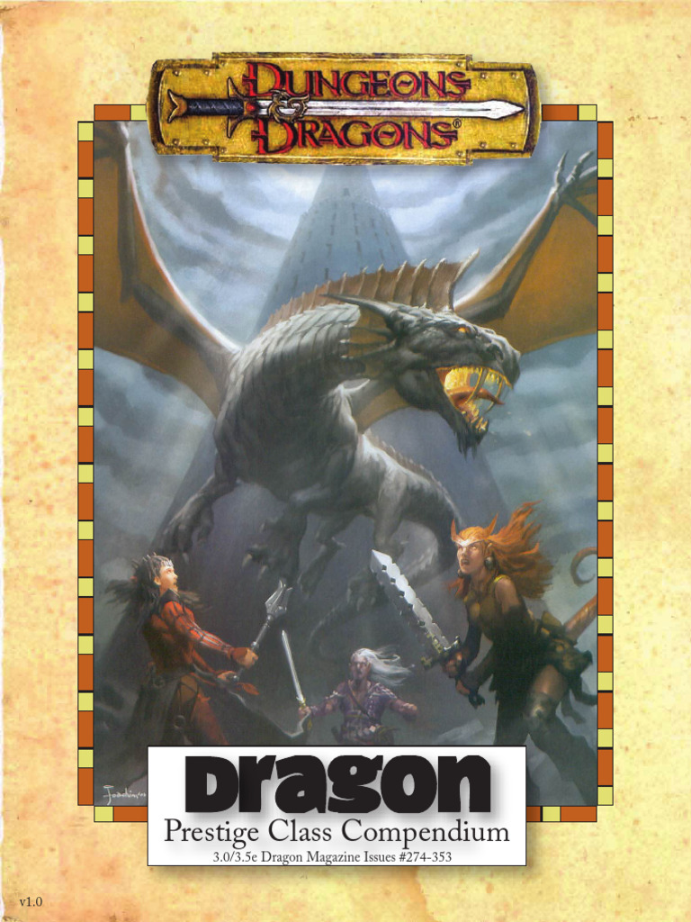Dragon Magazine - Prestige Class Compendium Issues 274-353 | PDF | D20 ...