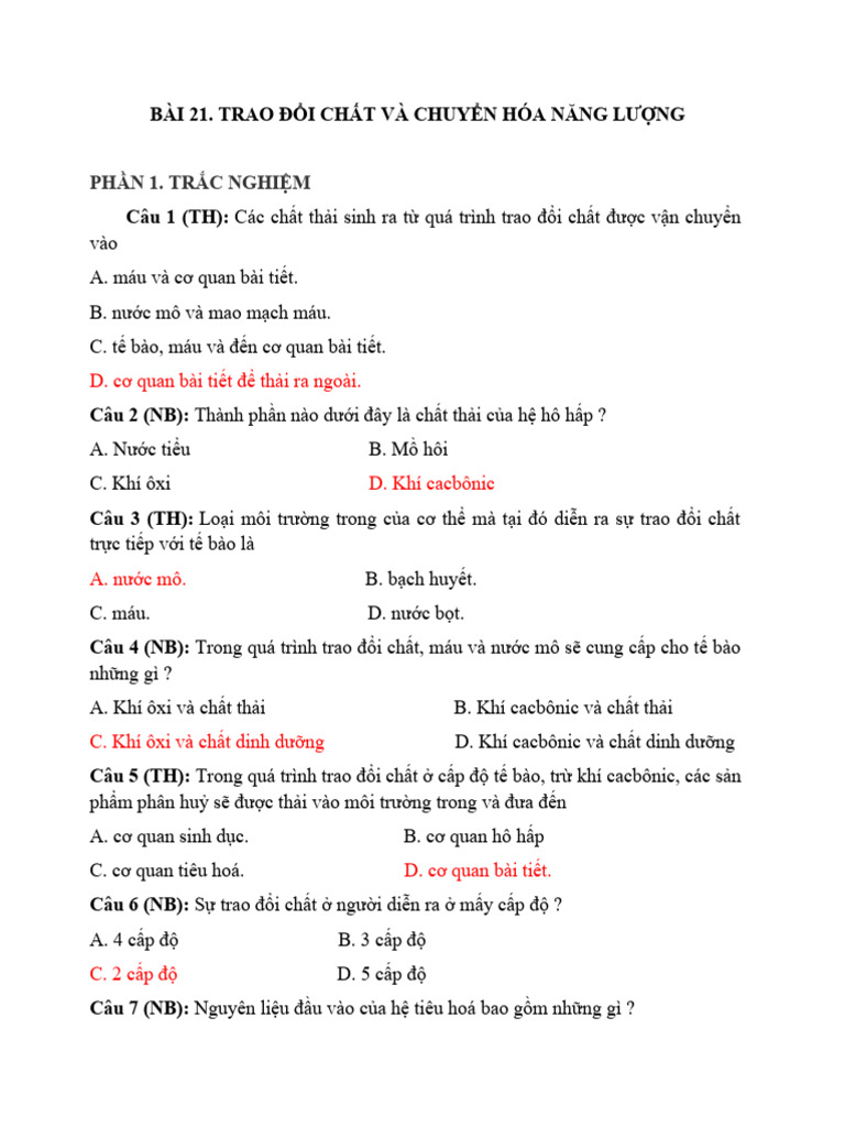 Bài 21 - KHTN - KNTT | PDF