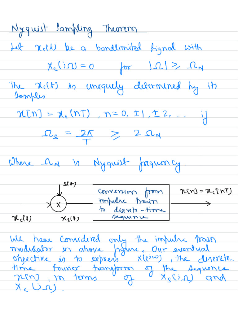 Sampling Theorem 2 | PDF | Sampling (Signal Processing) | Telecommunications