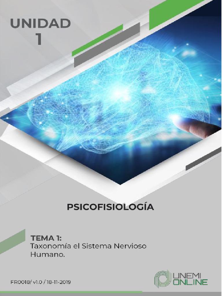 Fisio Comp U1 T1 | PDF | Sistema nervioso | Cerebro