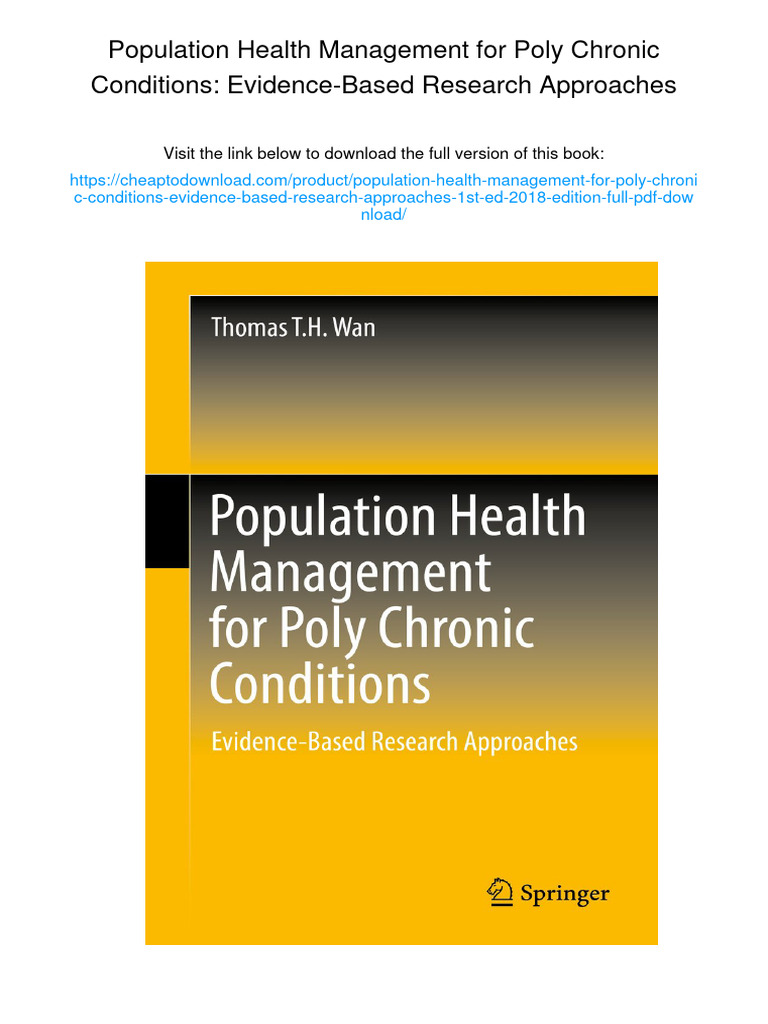 Population Health Management For Poly Chronic Conditions: Evidence ...