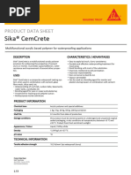 Sika Cemflex: Acrylic Polymer For Making Flexible Cementitious ...