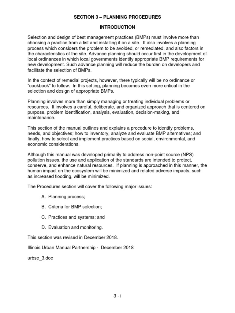 Planning Procedure Form | PDF | Information | Decision Making