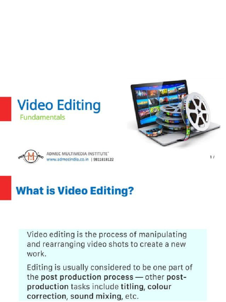 Video Editing Fundamentals | PDF