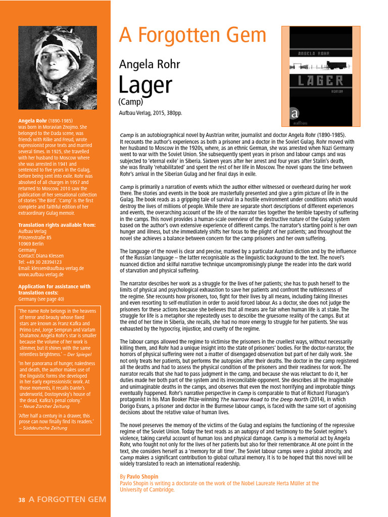 Angela Rohr: Lager | PDF | Gulag