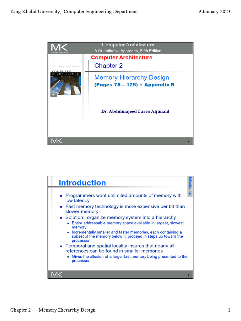 Lecture4-Ch2-Memory Hierarchy Design | PDF | Cpu Cache | Virtual Machine