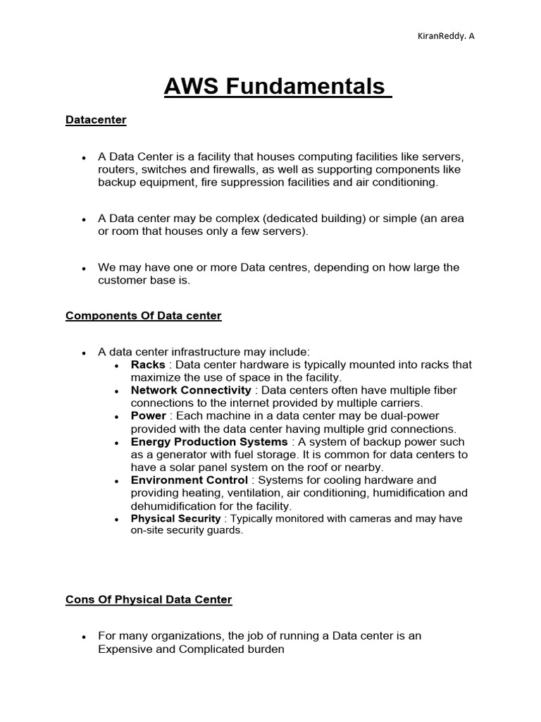 AWS Notes Material | PDF | Apache Http Server | Virtual Machine
