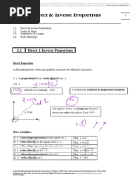 Worksheet 2 - Direct Proportions - 1 | PDF
