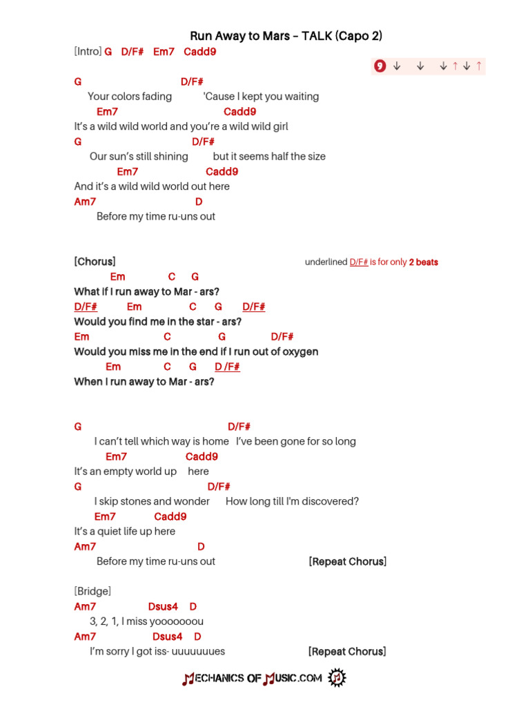 Run Away To Mars - TALK | PDF