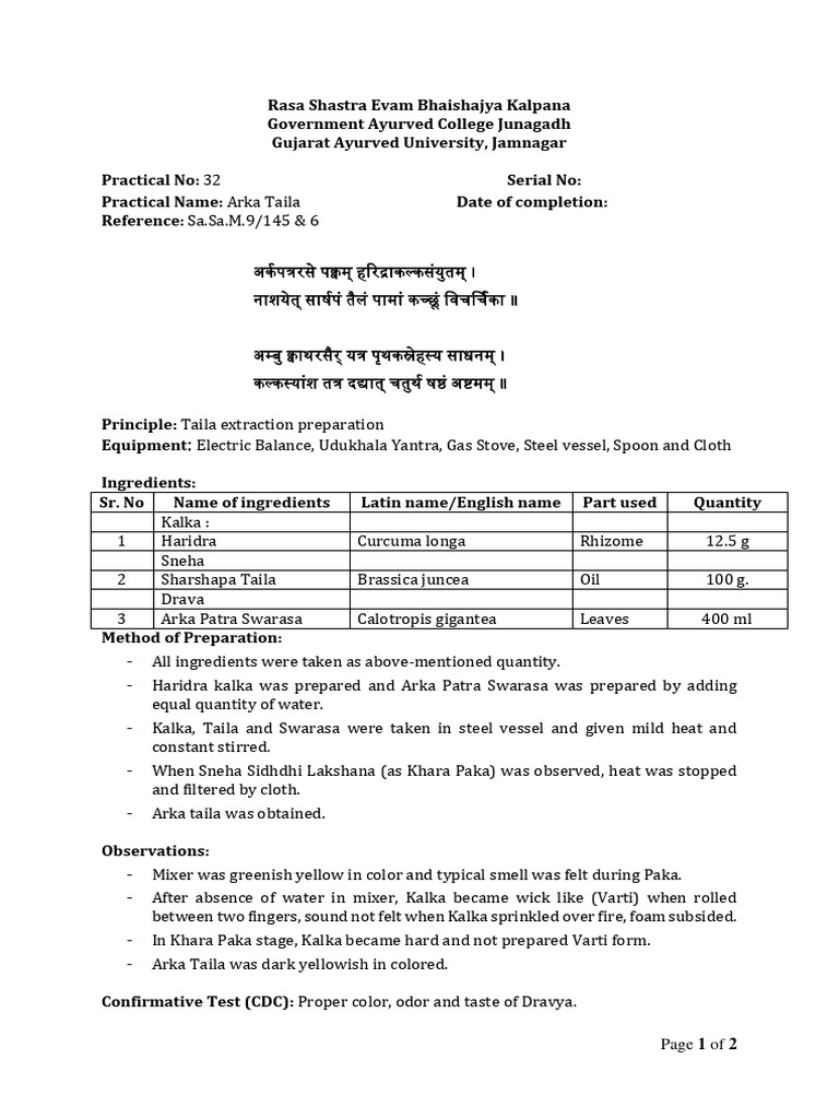 Arka Taila Bams 2nd Tear Pra Tical Book Note Detailed | PDF