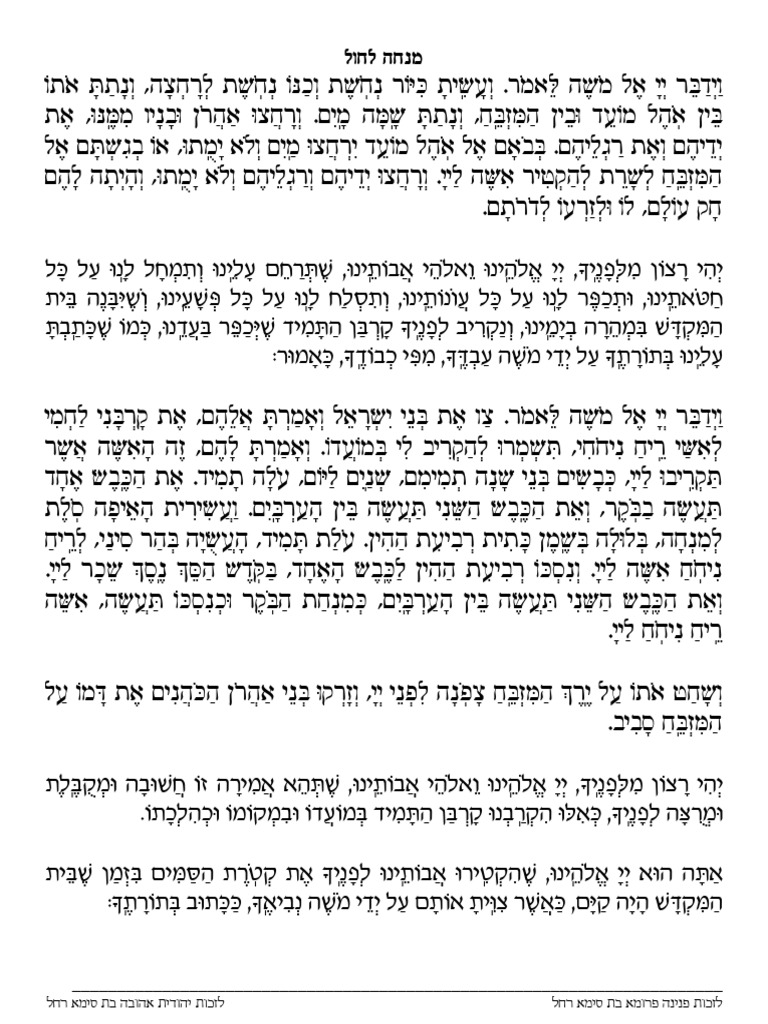 Mincha Ashkenaz | PDF