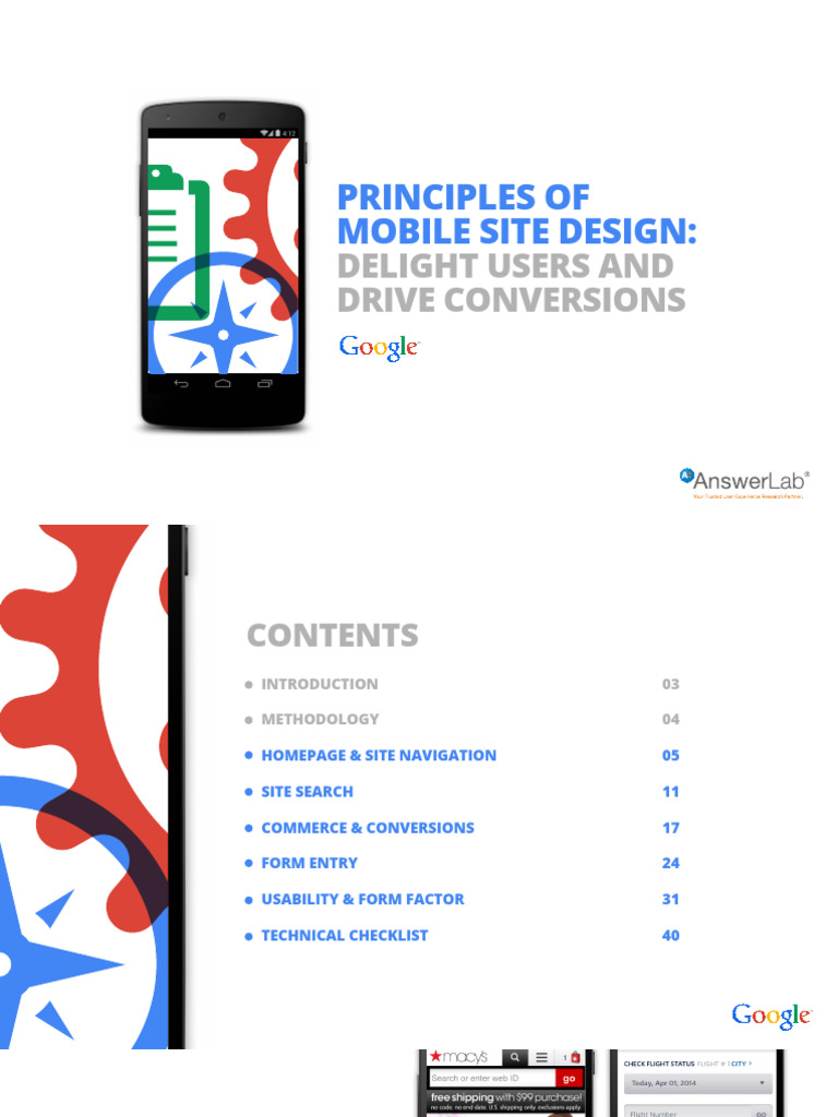 Principles of Mobile Site Design | PDF | Usability | Menu (Computing)
