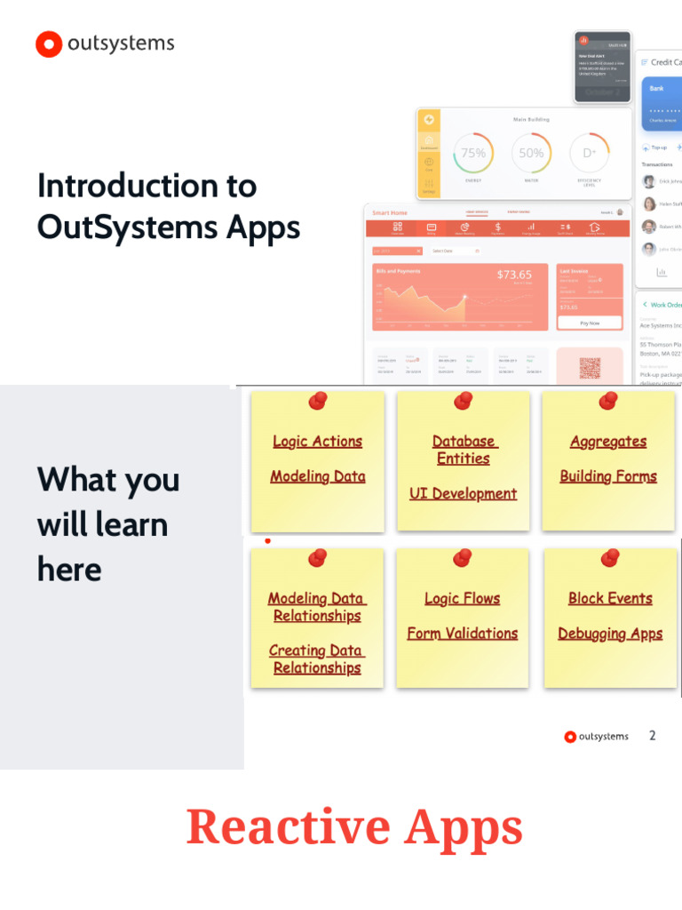 Introduction to OutSystems Apps | PDF | Mobile App | Web Application