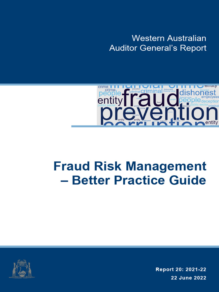 WA Public Sector Fraud Guide | PDF | Risk | Risk Management
