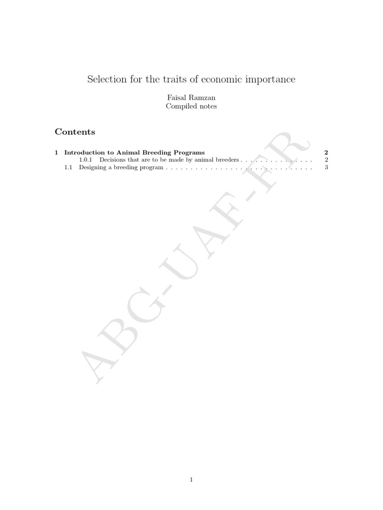 Breeding Programs | PDF | Plant Breeding | Selective Breeding