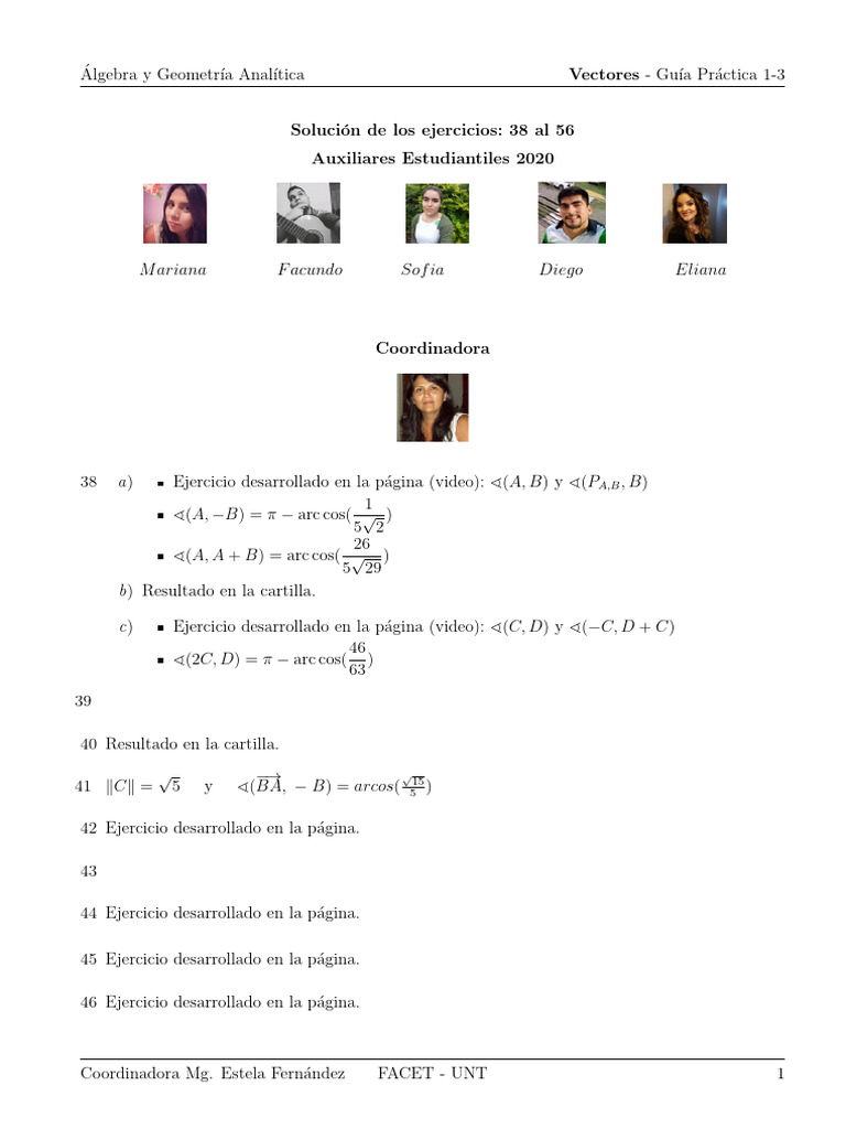 Vectores Ejerc.38-56 | PDF