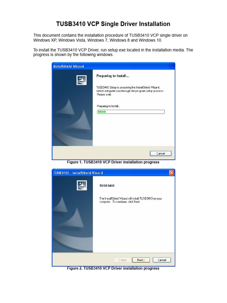 TUSB3410 VCP Single Driver Installation | PDF | Computers