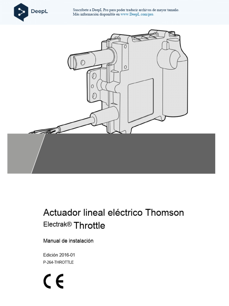 Electrak Throttle Installation Operation Mnen Es | PDF | Conector ...