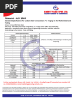 DIN 1.0619 Steel Casting Specs | PDF | Steel | Alloy