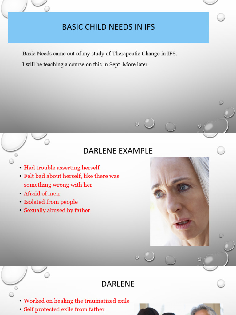 Child Healing in IFS Therapy | PDF | Self Esteem | Autonomy