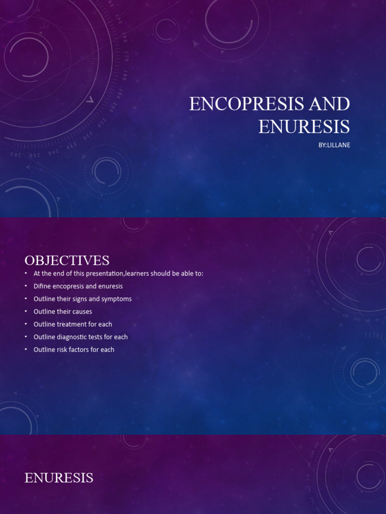 Understanding Encopresis and Enuresis | PDF | Constipation | Nocturnal ...